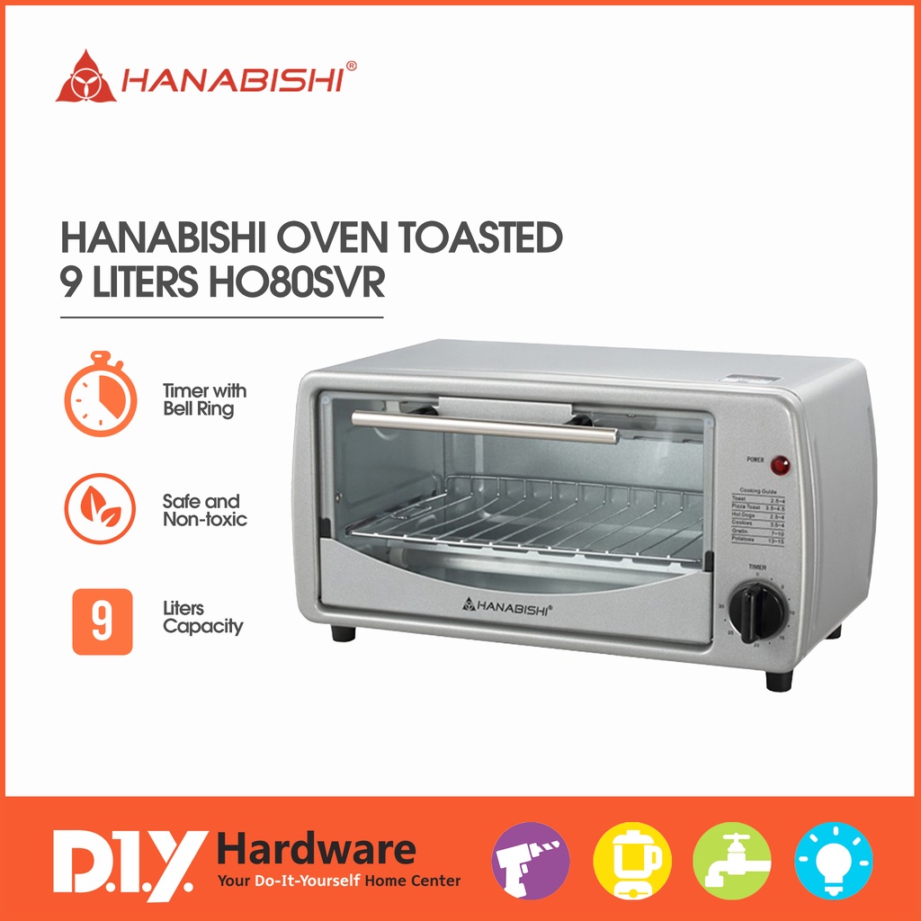Hanabishi Oven Toaster 9L HO80SVR | Shopee Philippines