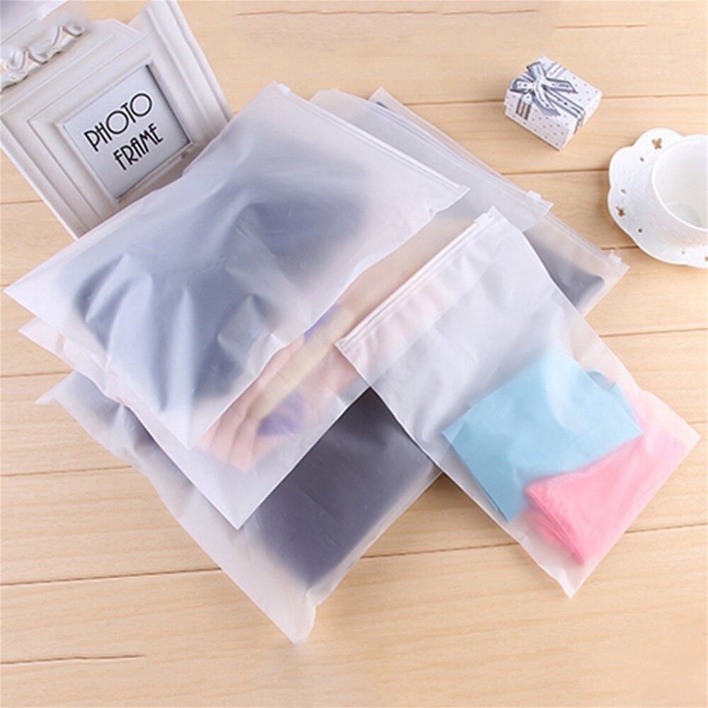 Frosted Ziplock Per Piece Travel Pouch Storage Bag Waterproof Matte
