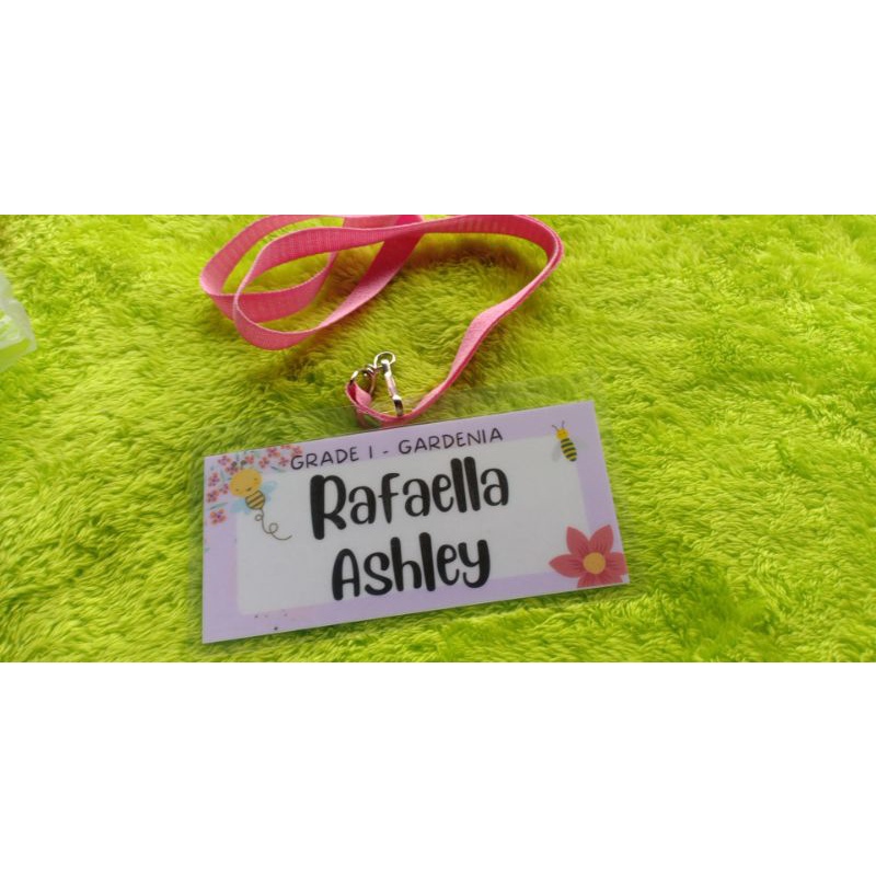 Name Tag for School, Name Tag for Kids, Name Tag with Laminate ...