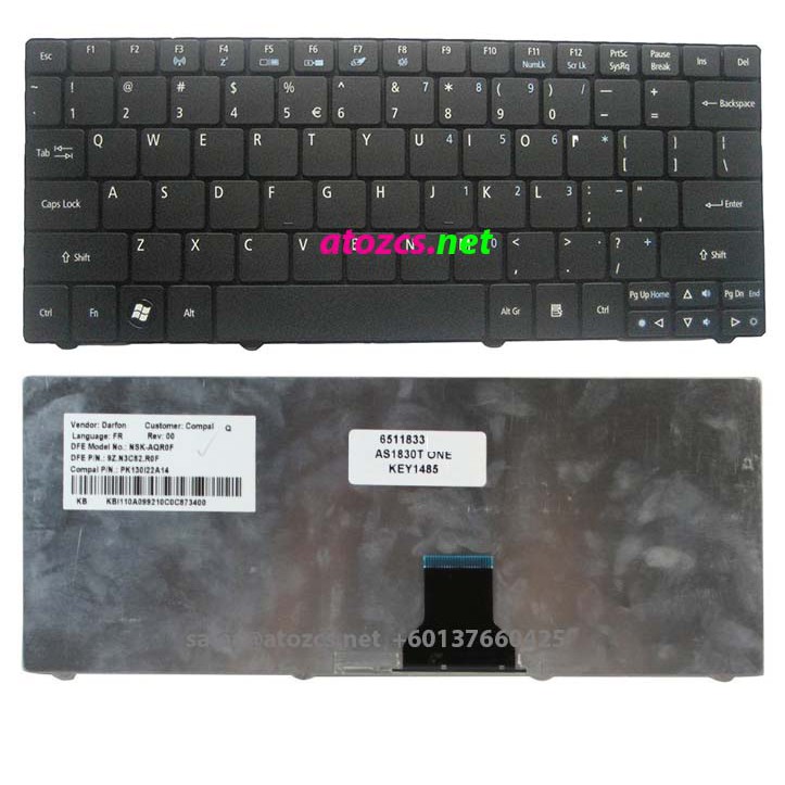 Acer Aspire 1810 1810T 1810TZ 1820PT 1825PT 1830 1830T 1830Z Keyboard ...