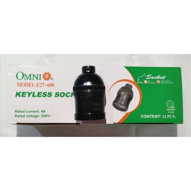 Omni original Keyless Socket 3A 250V model:E27-600 | Shopee Philippines