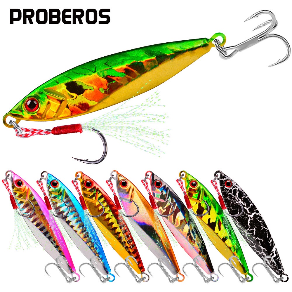 14g-30g Diving Jigs Lead Fish Lure Hard Bait Long-Range Bait Double ...