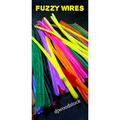 FUZZY WIRES, ASSORTED COLOR PER PACK 10pcs | Shopee Philippines