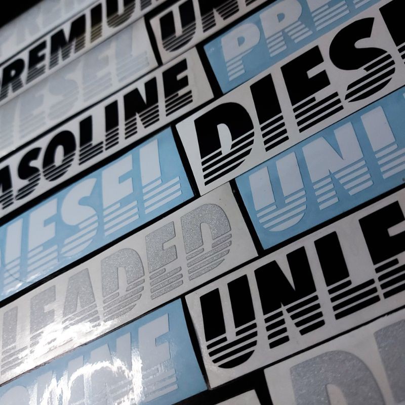 Fuel tank cover label. Vinyl decal sticker | Shopee Philippines