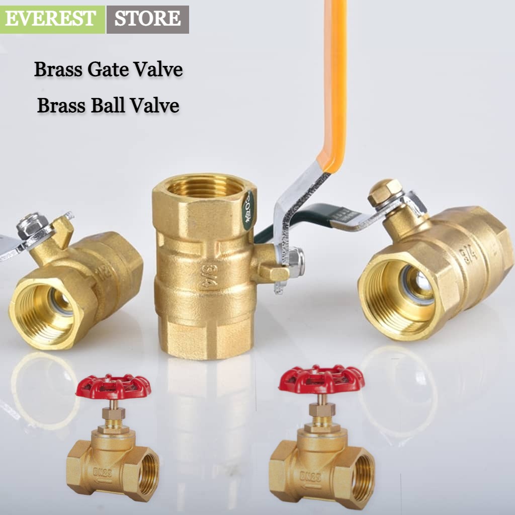Brass Gate Valve / Ball Valve Water Switch Heavy Duty 1/2 , 3/4 | Shopee Philippines