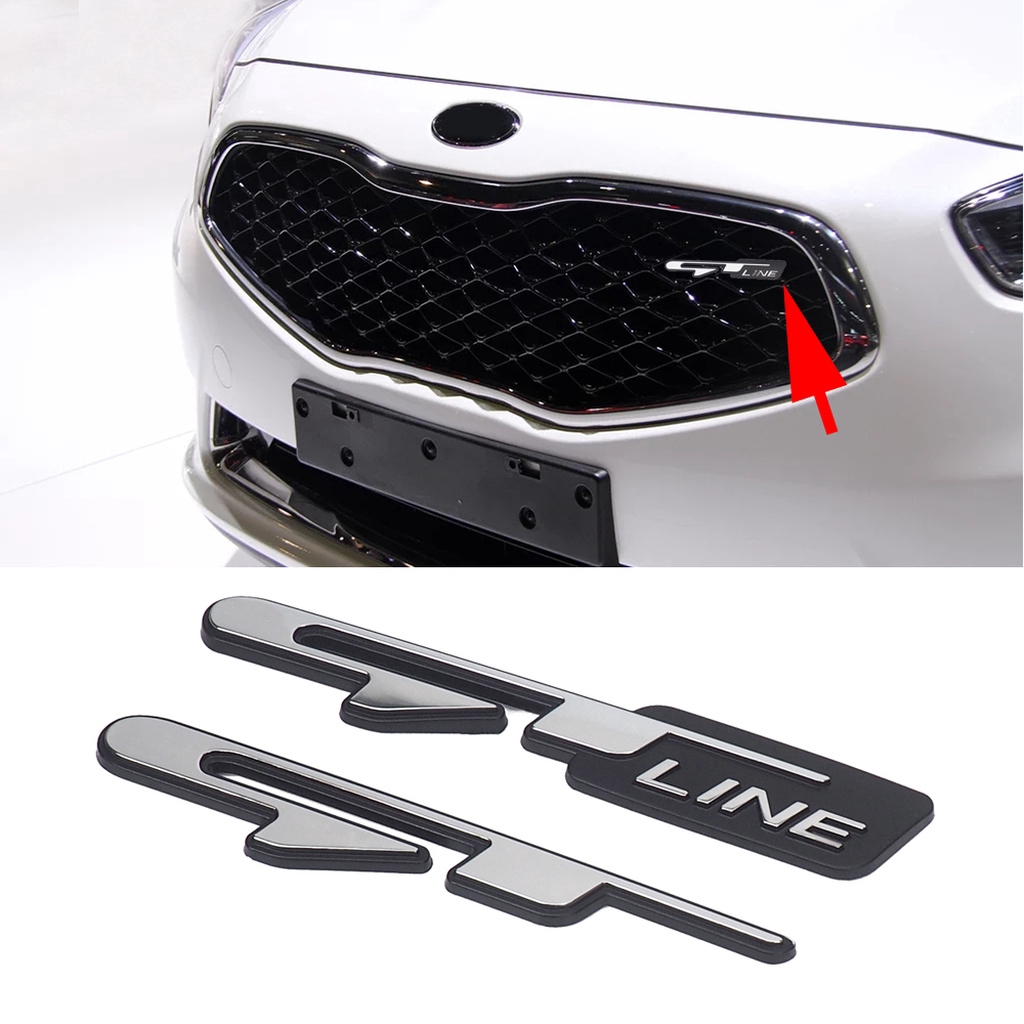 GT GT Line Logo Emblem 3D Car Sticker For KIA Optima K3 K4 K5 Stinger ...
