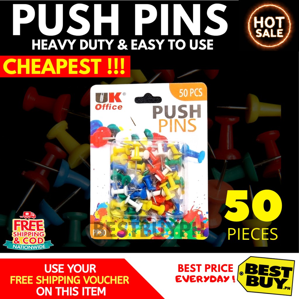 Colored Push Pins 50's - GOOD QUALITY Q1I | Shopee Philippines