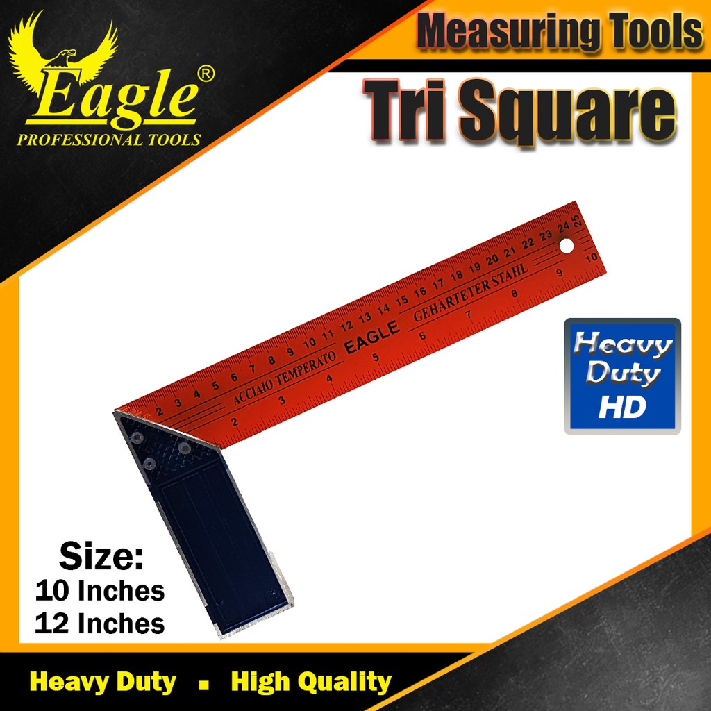 Eagle Tri Square Ruler | Shopee Philippines