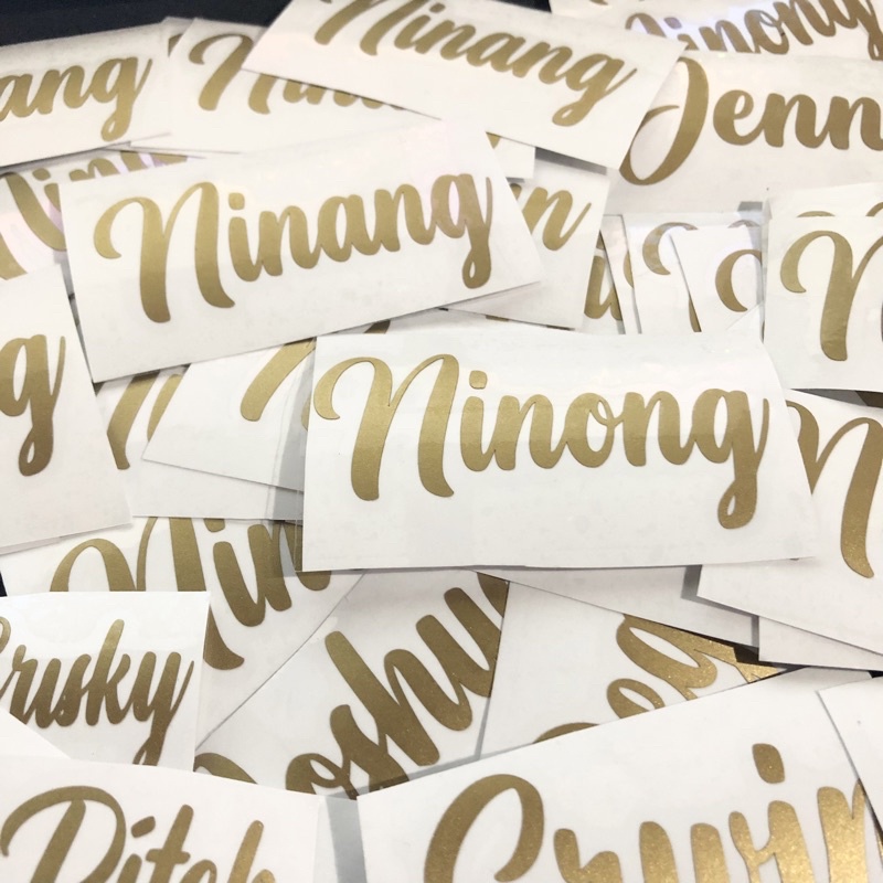 PERSONALIZED VINYL STICKER | Shopee Philippines