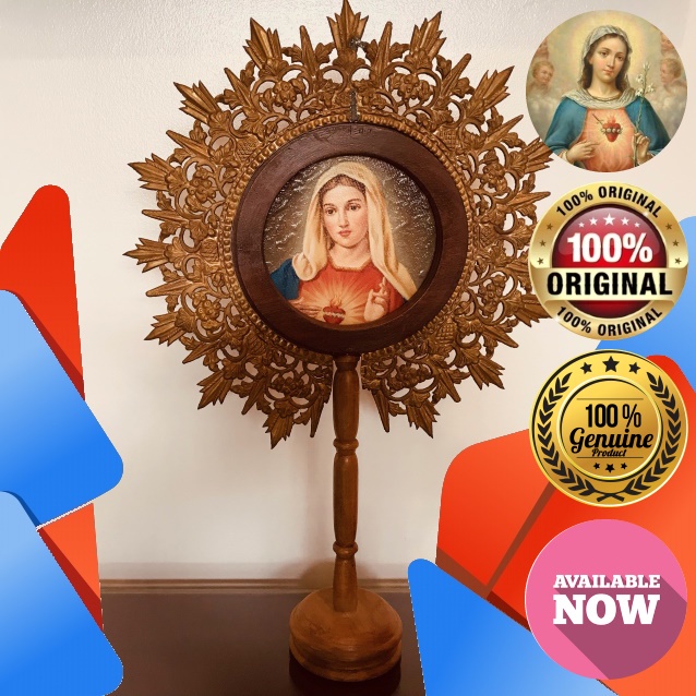 Immaculate Heart of Mary Monstrance Oil Painting | Shopee Philippines
