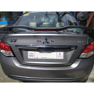 Unpainted Modulo Spoiler With 3rd Brake Light For Mirage G4 | Shopee ...