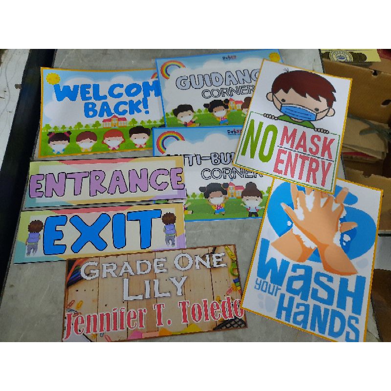 CLASSROOM Decor / TEACHER CORNER POSTER DECOR laminated A4 size ...