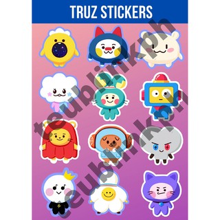 & TRUZ Heart Sticker Sheet Treasure TRUZ Sticker Flakes 12 flakes Paper ...