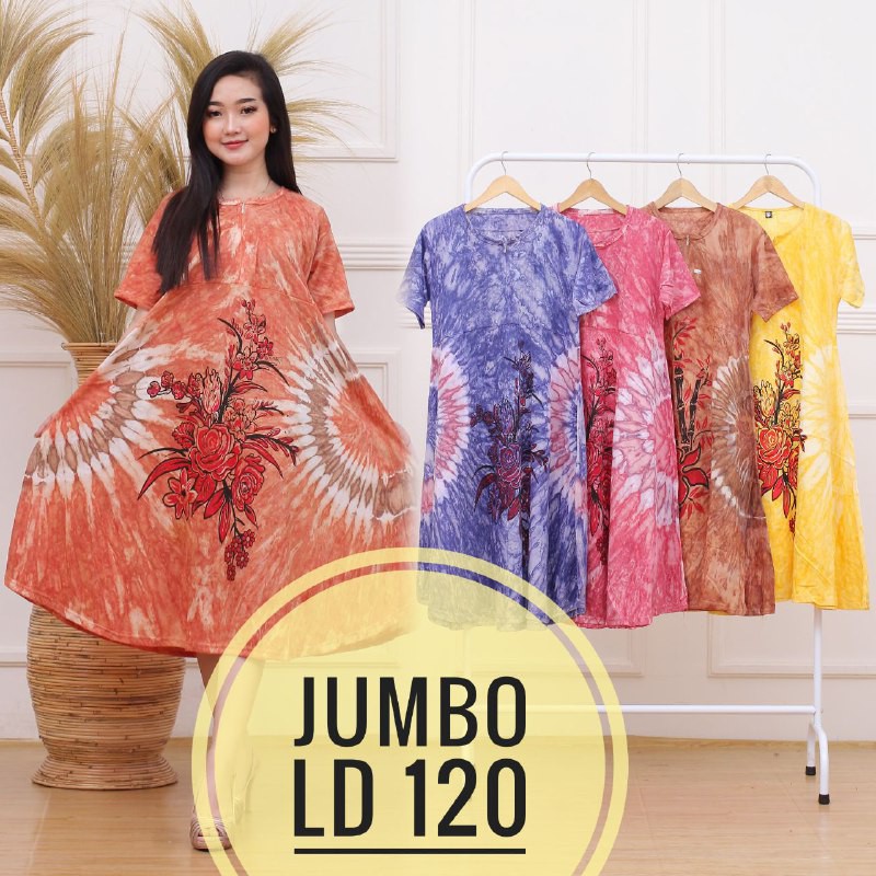 Daster Jumbo Pelangi Busui Bumil Resleting Depan Ld 115 Pj 110 Terviral ...