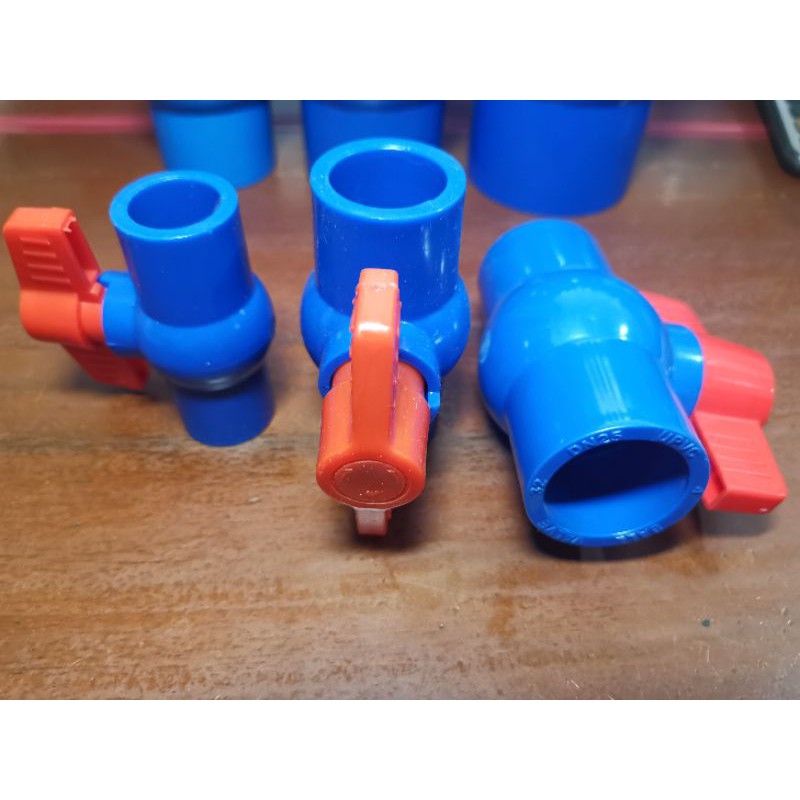 Pvc Blue ball valve 1/2, 3/4, 1inch | Shopee Philippines