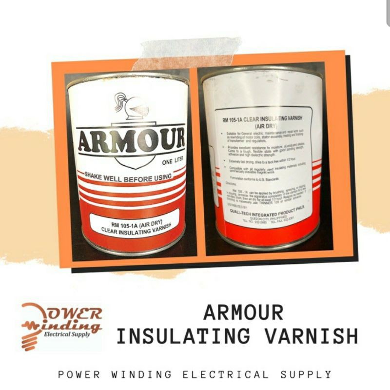 Insulating Varnish (clear) Armour 1 Gallon | Shopee Philippines