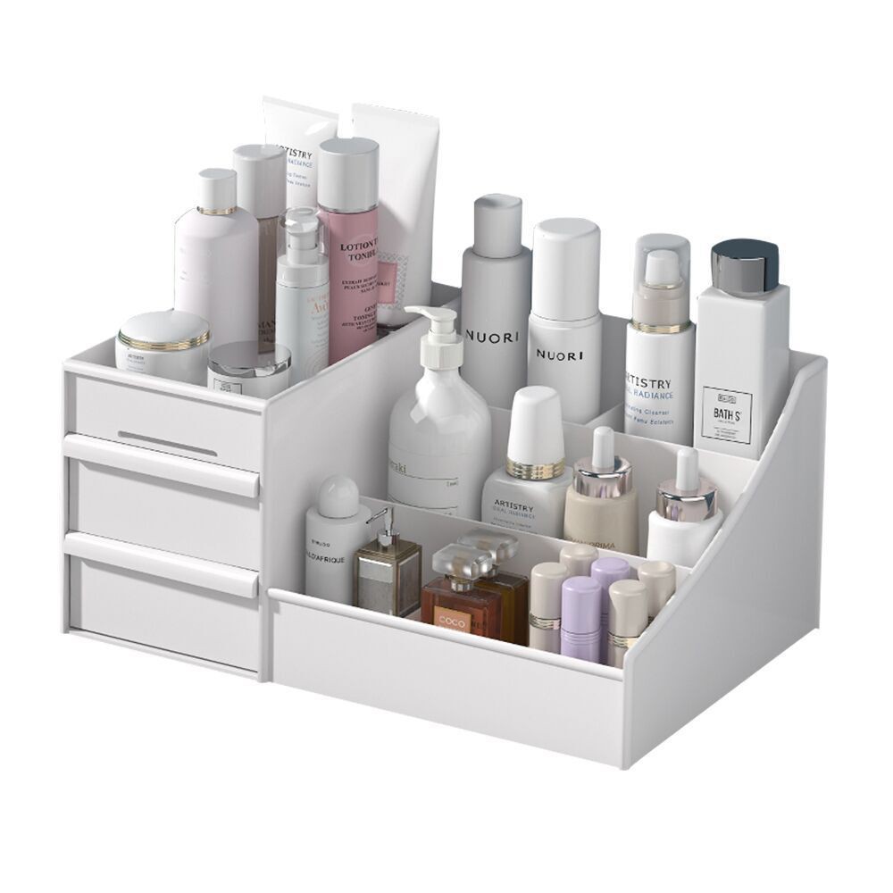 Cosmetic Organizer Table Stationery Organizer with Drawer Home ...