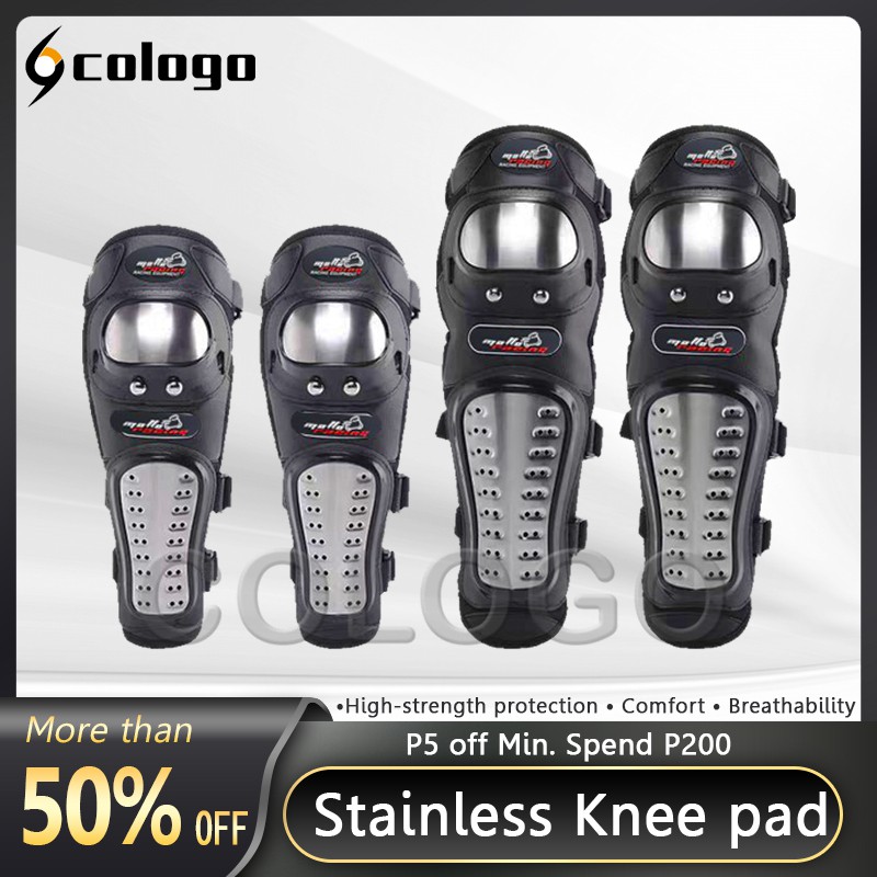4 Pcs/Set Motor pad Stainless Knee and elbow pad guard protection ...