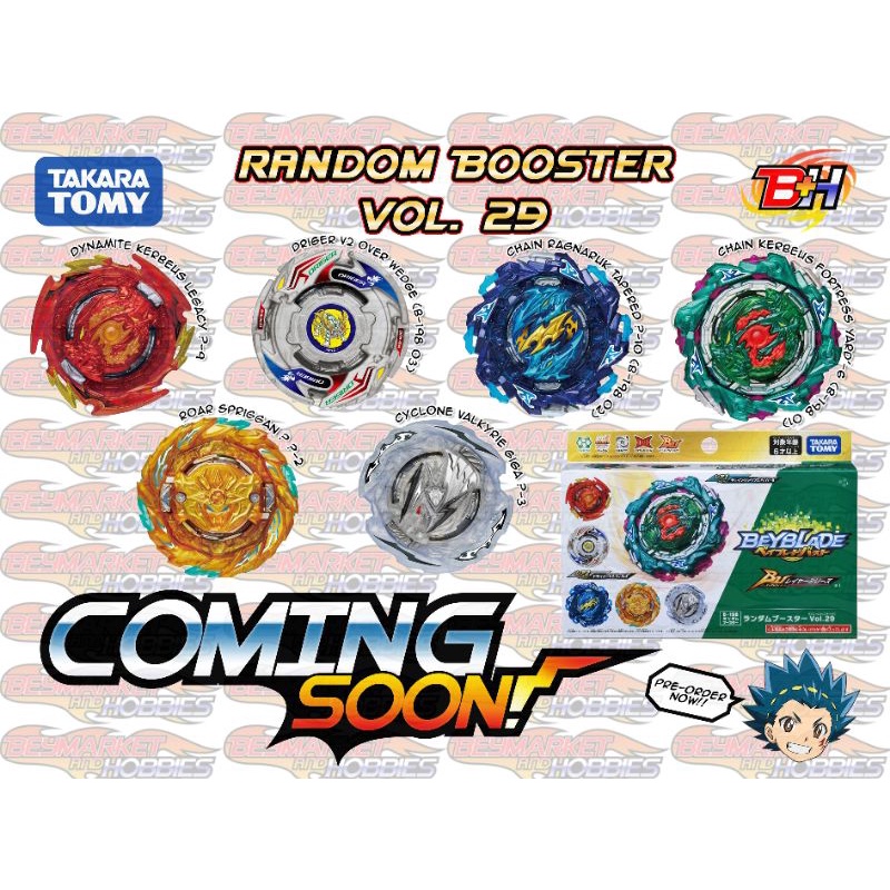 Takara Tomy Beyblade BURST BU Booster B-198 Random Booster Vol. 29 Full ...