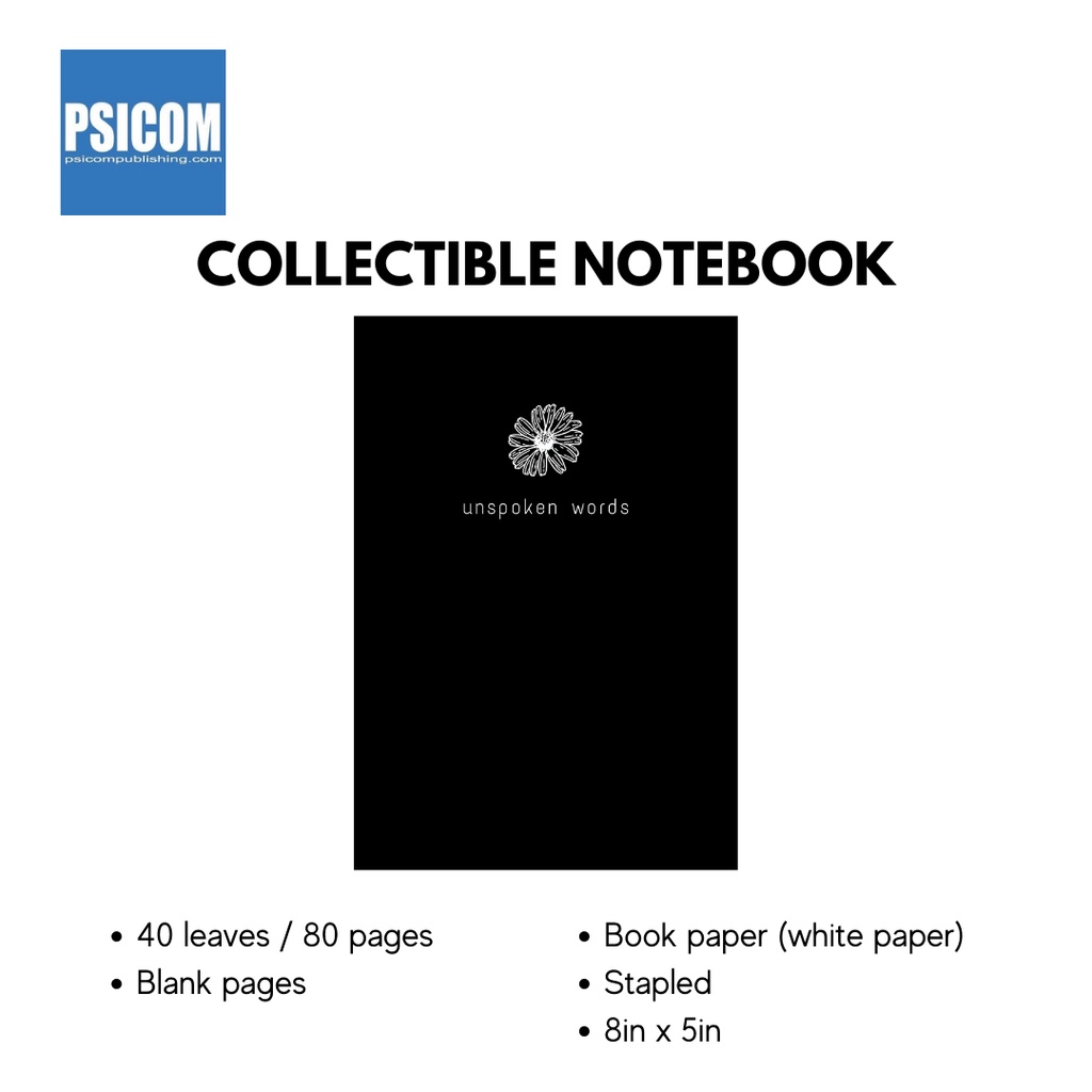 Psicom Notebook - Unspoken Words | Shopee Philippines