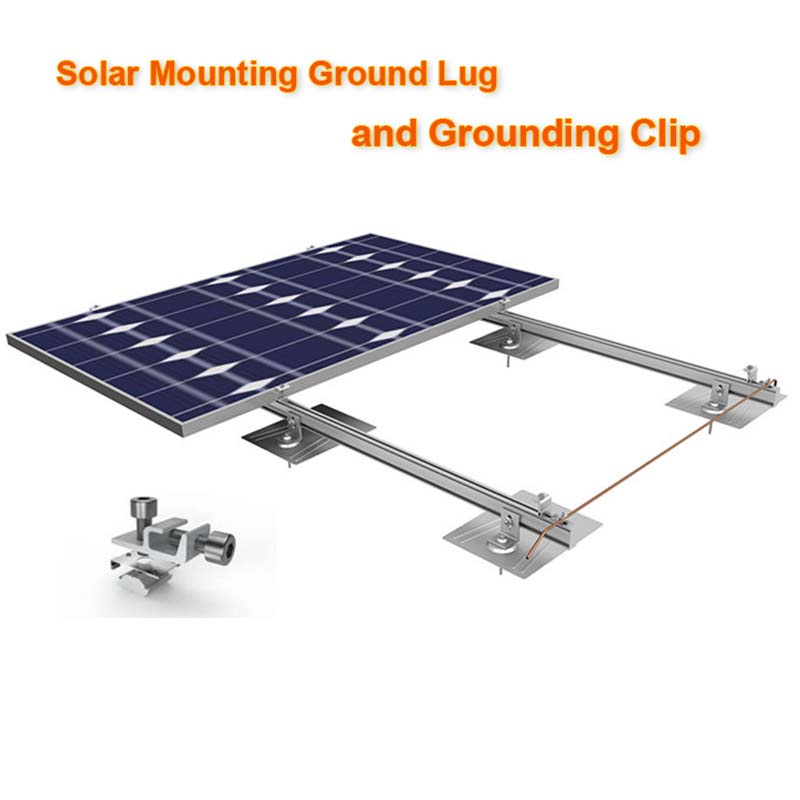 Solar Mounting Grounding Clip Solar Mounting Grounding Lug for PV Panel ...