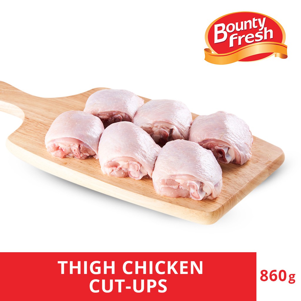 Bounty Fresh Thigh Chicken Cut-ups (860g) | Shopee Philippines
