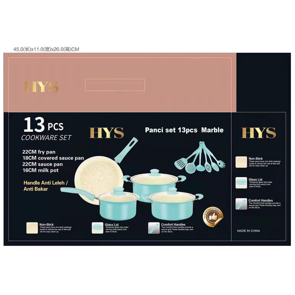 13 pcs cookware set new colours kitchen cookware set 4 colors available ...