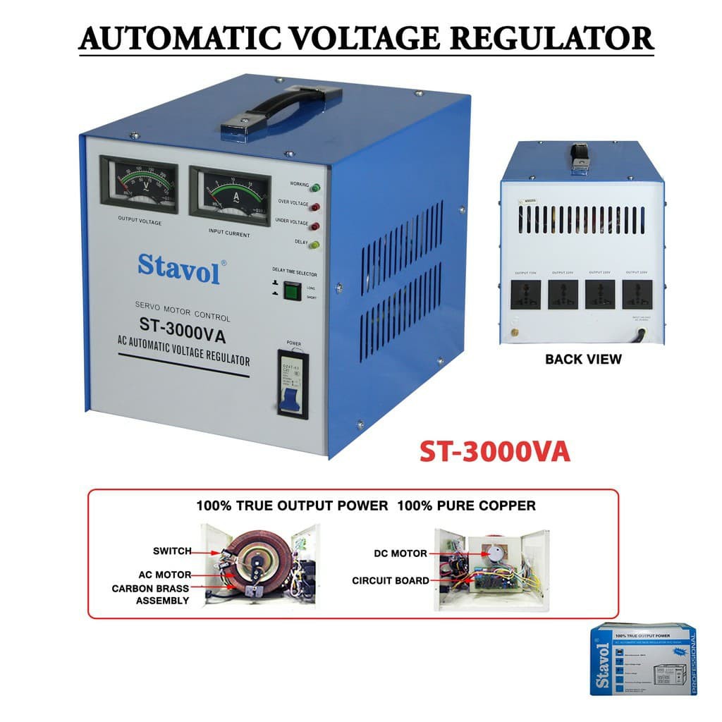 Stavol AVR 3000watts ST-3000VA Original | Shopee Philippines
