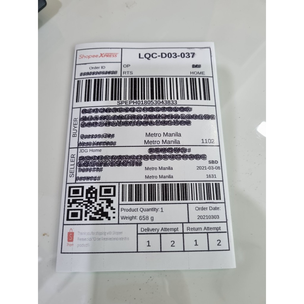 Waybill A6 Sticker Paper No Smudge (100 pcs per pack) | Shopee Philippines