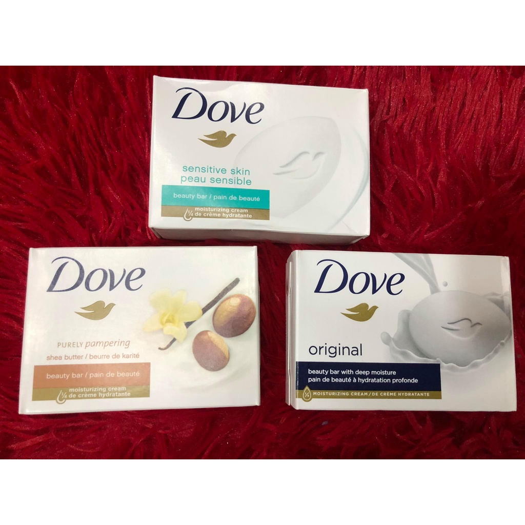 Authentic Dove Beauty Bar Soap Original Sensitive Skin And Shea Butter