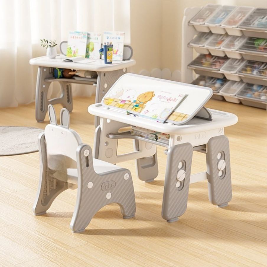BYJ Multifunctional Study Table Drawing Table Adjustable Height with ...