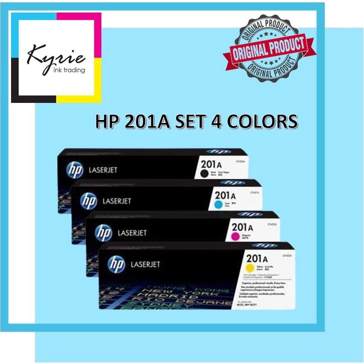 HP 201A Original LaserJet Toner Cartridge Set of 4 Colors HP201A ...