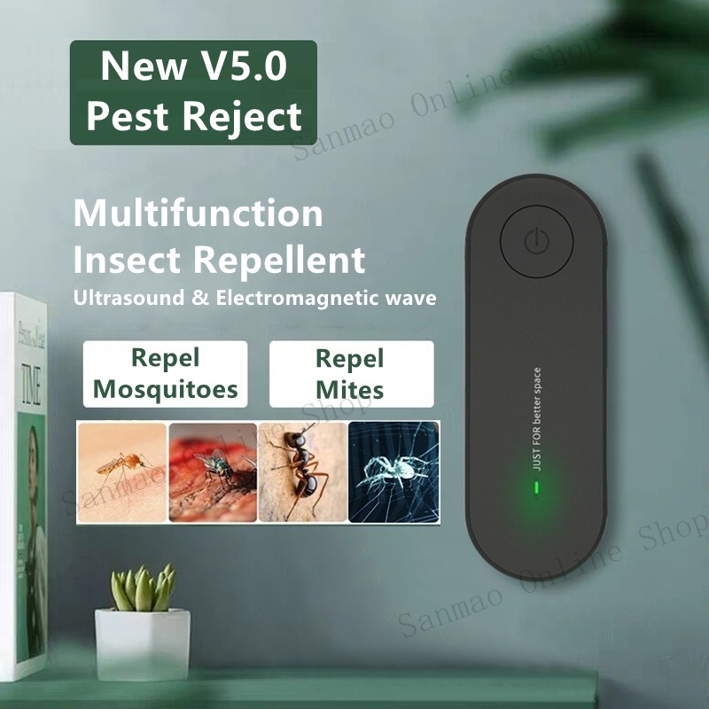 New V5.0 Intelligent Ultrasonic Electromagnetic Pest Repeller Indoor ...