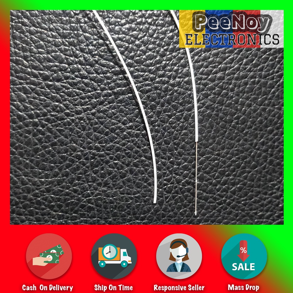 White 30 AWG Solid Wire Electrical Copper Cable for LED, Audio & DIY ...