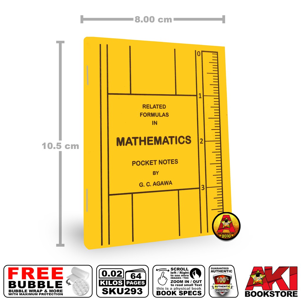 AUTHENTIC Related Formulas in Mathematics Pocket Notes by Engr. Gerry C ...