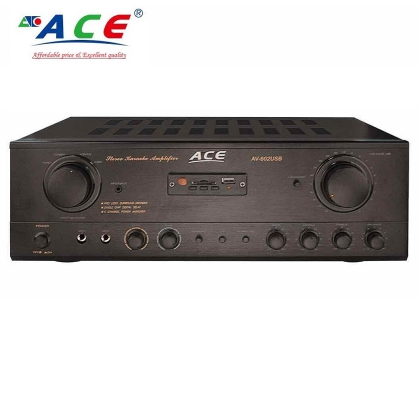 ACE-AV-602BT POWER AMPLIFIER with FM, USB,SD Port, MP3 and Bluetooth ...