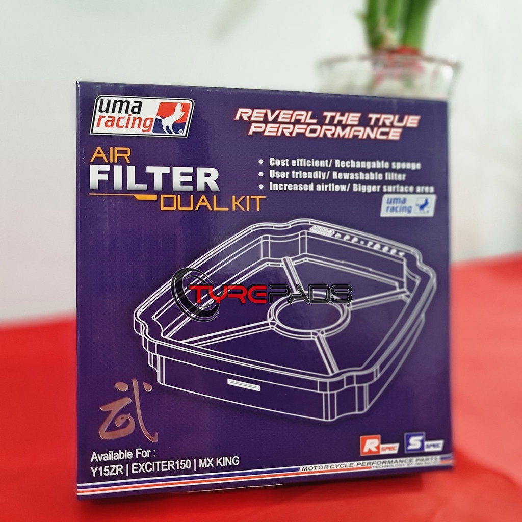 UMA RACING Yamaha Sniper 150 Air Filter Dual Kit | Shopee Philippines