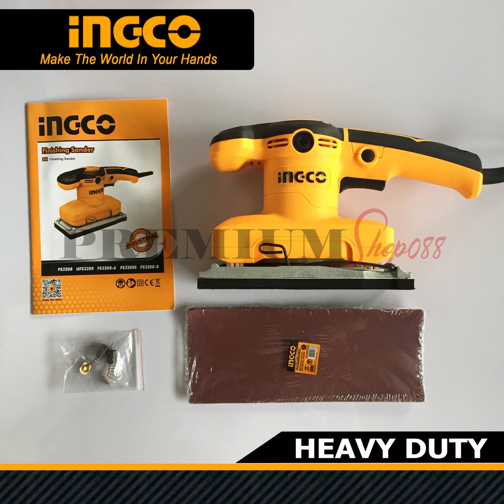 Ingco Finishing Sander 320W Palm Finish Sander FS3208 | Shopee Philippines