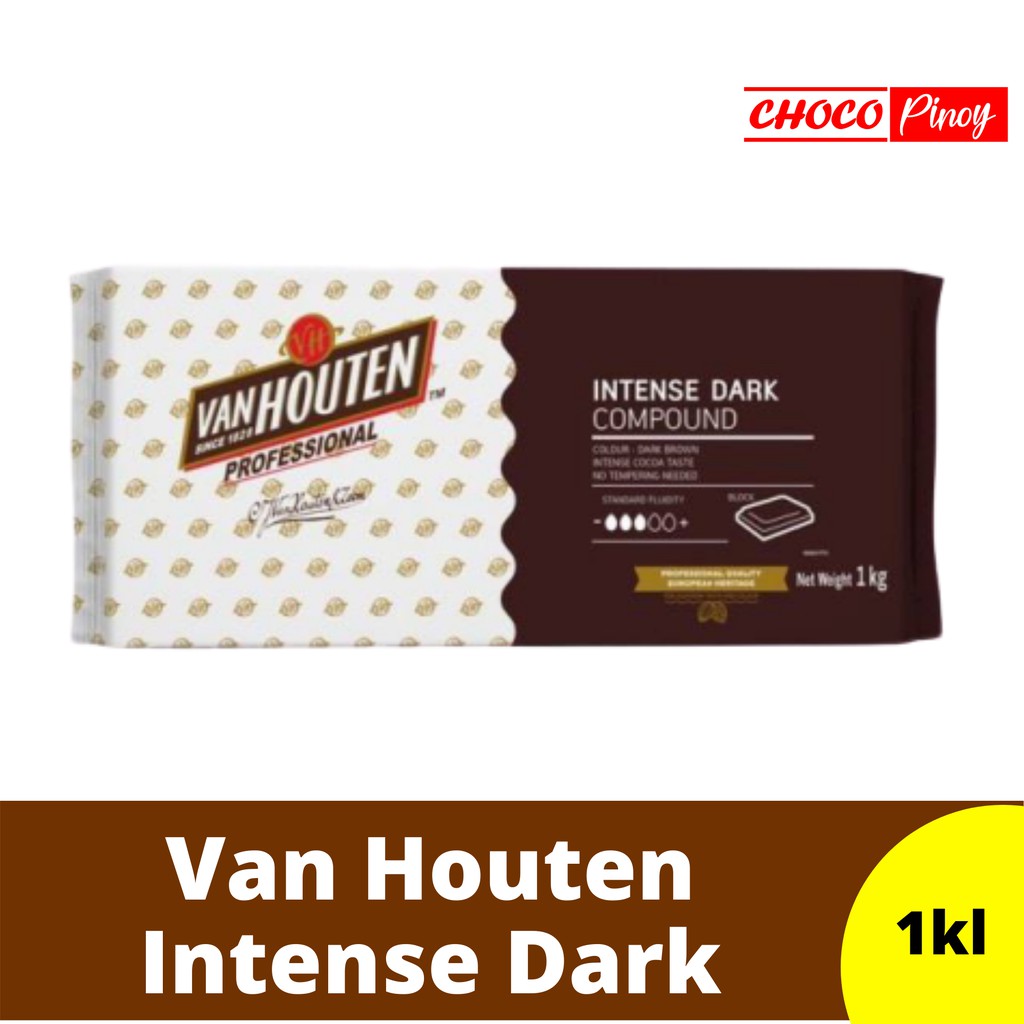 Van Houten Intense Dark Bittersweet Chocolate Compound | Shopee Philippines