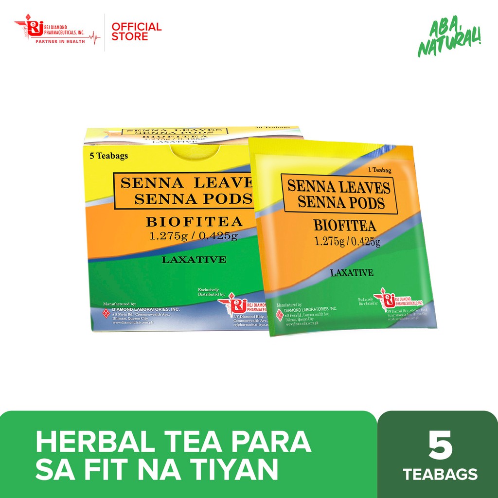 Biofitea Slimming Herbal Tea with Senna Leaves and Senna Pods - 5 ...