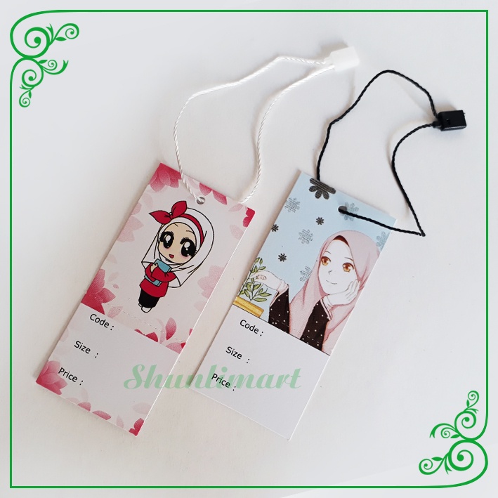 Hang Tag Package Hijab Shirt + Strap / Label Muslim Fashion Price ...