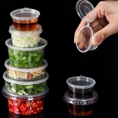 SKZ 2000pcs Ounce cup 1oz/2oz/3oz/4oz Microwavable Cup with lid Sauce ...