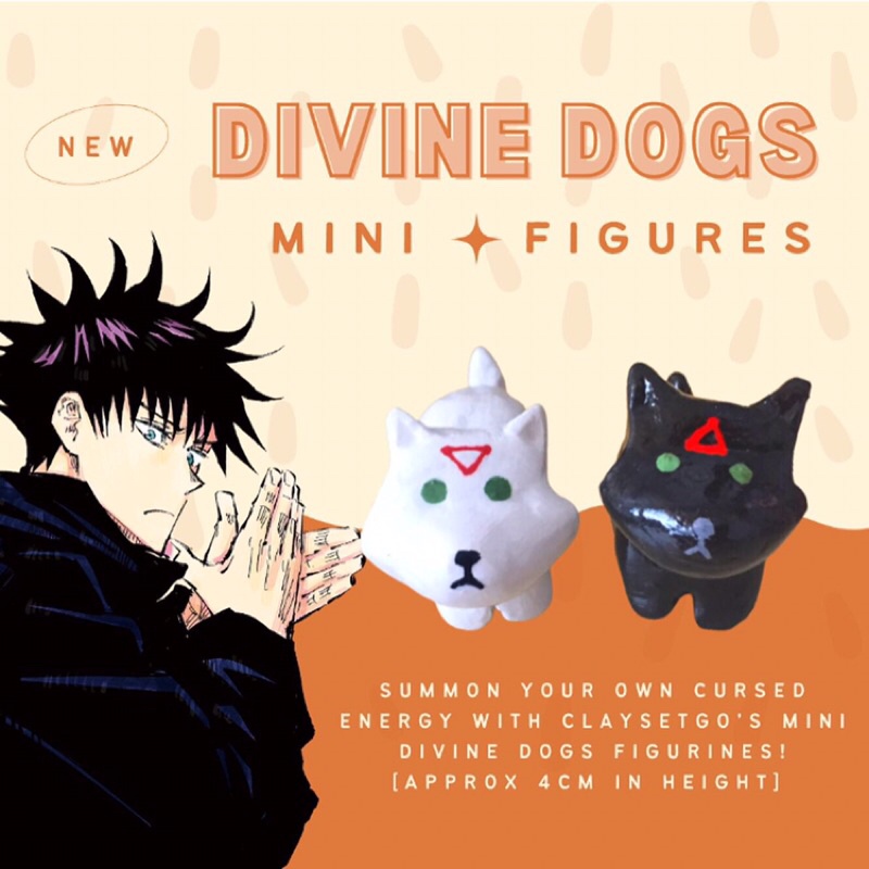 jujutsu kaisen divine dogs handmade clay mini figures | Shopee Philippines