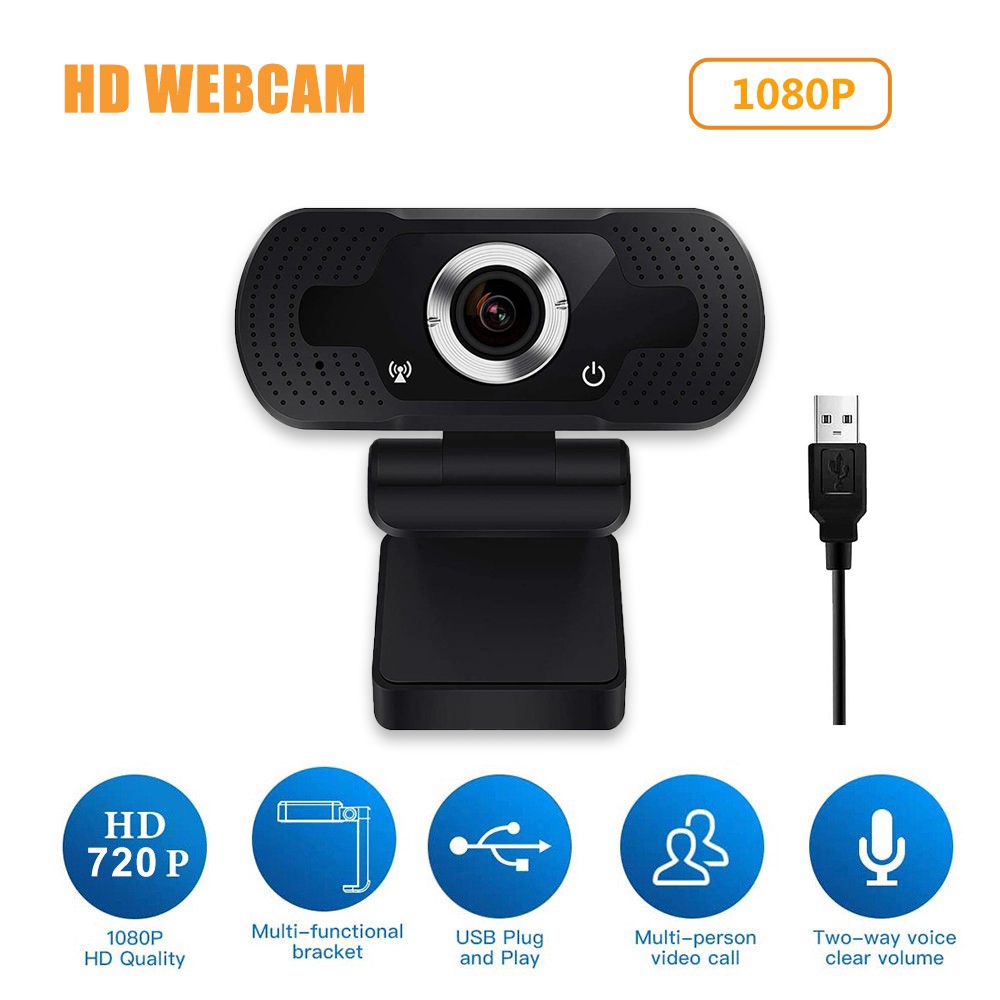 X6 HD 1080P Webcam USB Web Cam Rotatable Computer Camera with Mic For ...