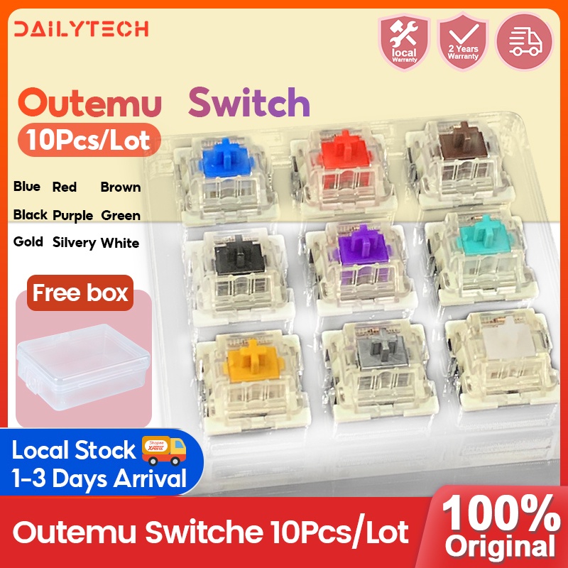 ⚡Local Stock⚡ 10Pcs/box Outemu Mx Switches 3pin Mechanical Keyboard ...