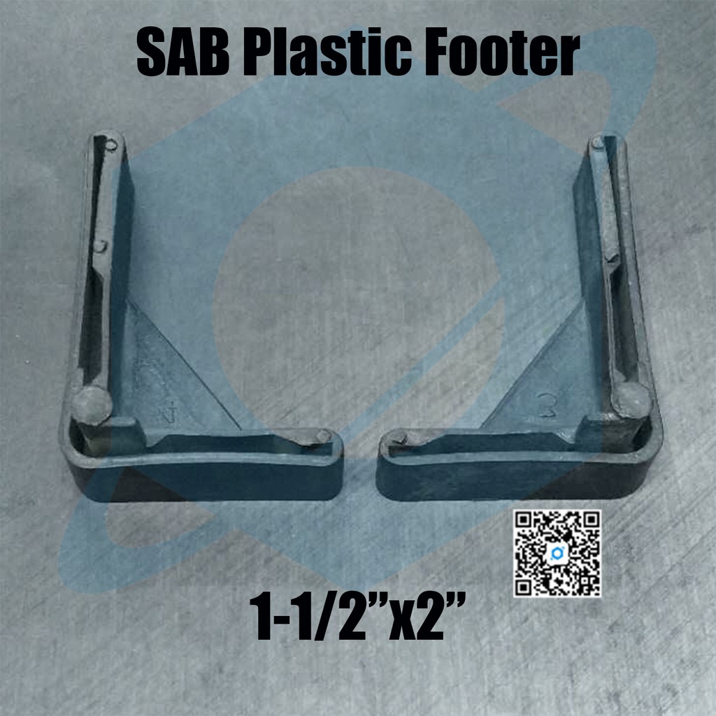 1Pair Plastic Footer Black 1-1/2" x 2" for Slotted Angle Bar | Shopee ...