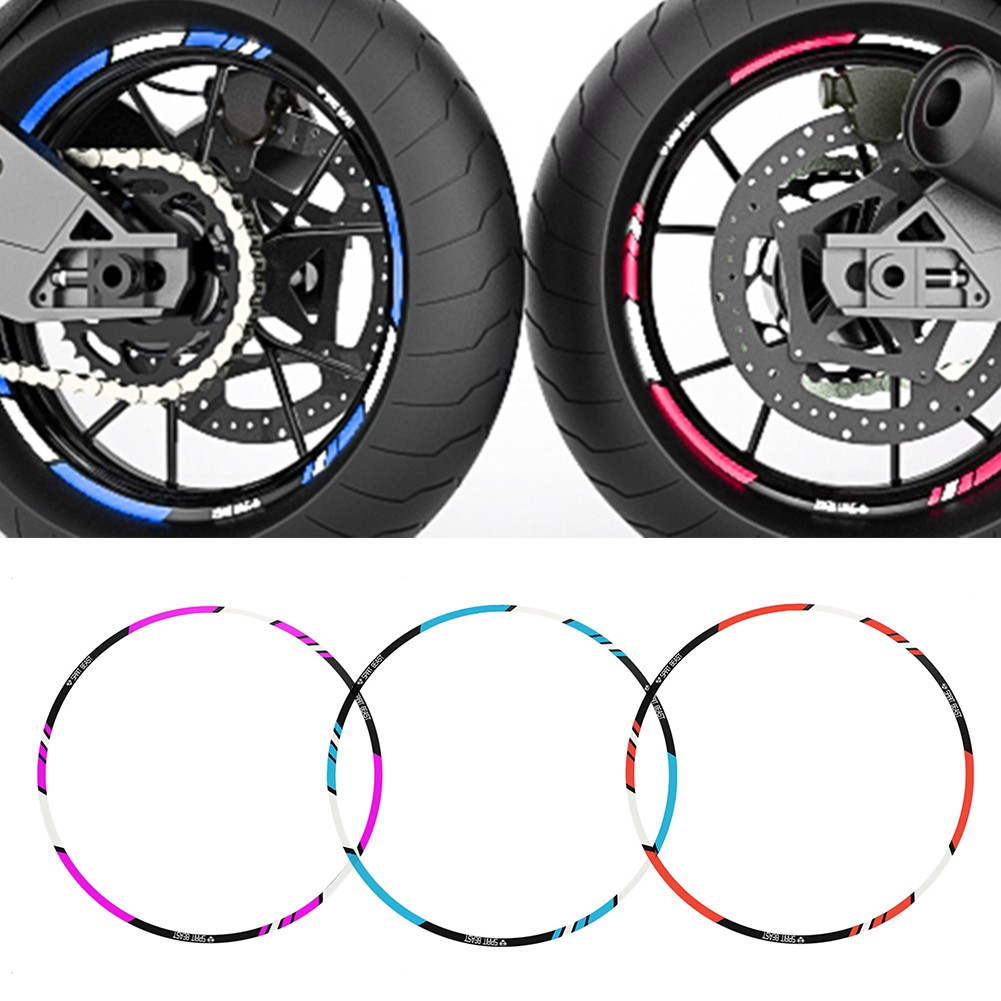 Motorcycle Tire Stickers Waterproof Electric Scooter Modified ...