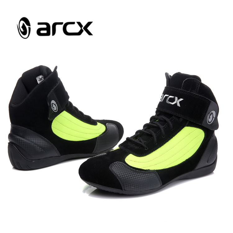 COD ARCX L60053 Motorcycle Moto Riding Boots Genuine Suede Leather ...