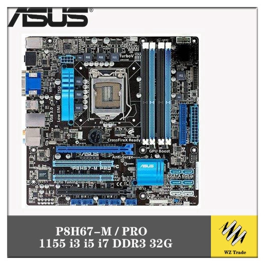 Asus P8H67-M / PRO Desktop Motherboard H67 Socket LGA 1155 i3 i5 i7 ...