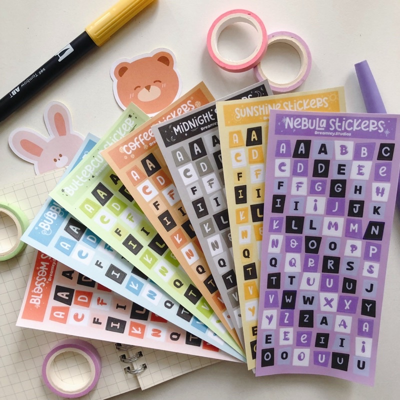 Dreamley.Studios Magazine Cut Alphabet Stickers | Shopee Philippines